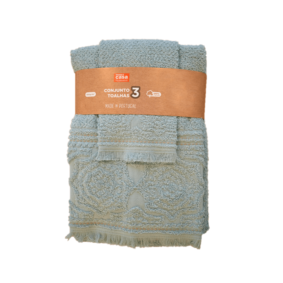 Conj. 3 Toalhas CAPRI - Espaço Casa